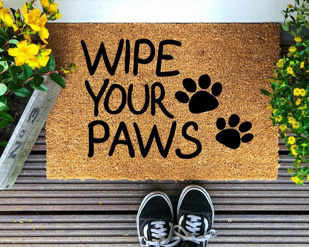 Wipe Your Paws Svg Doormat Svg Door Mat Svg Doormat Svg Cut - Etsy