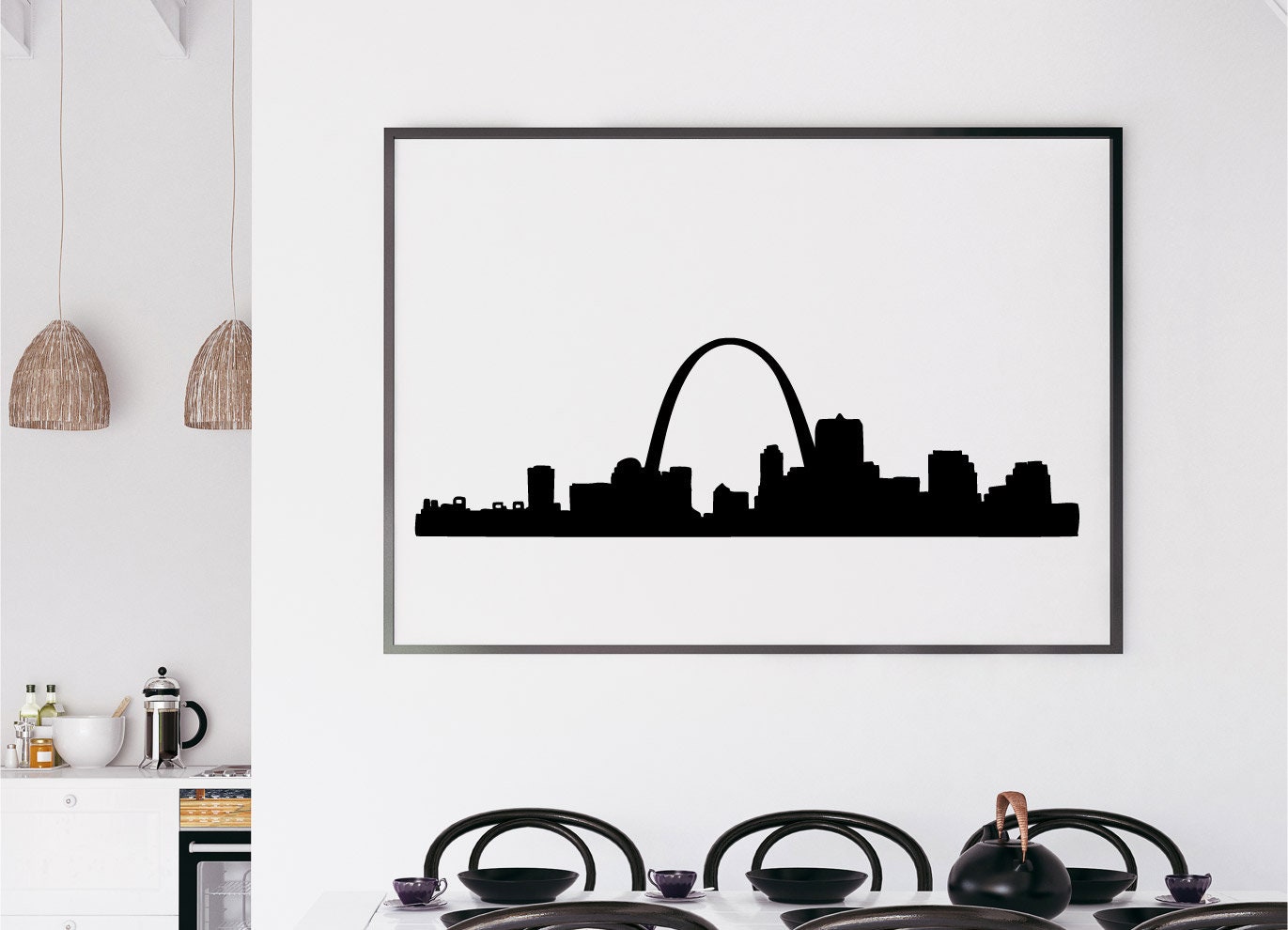 City Skyline SVG/PNG, St. Louis Svg, City Silhouette Vector File, City ...