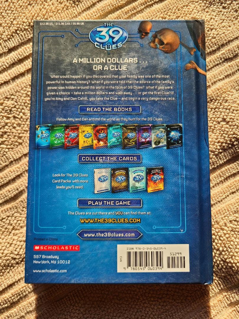 The 39 Clues Book One the Maze of Bones by Rick Riordan - Etsy