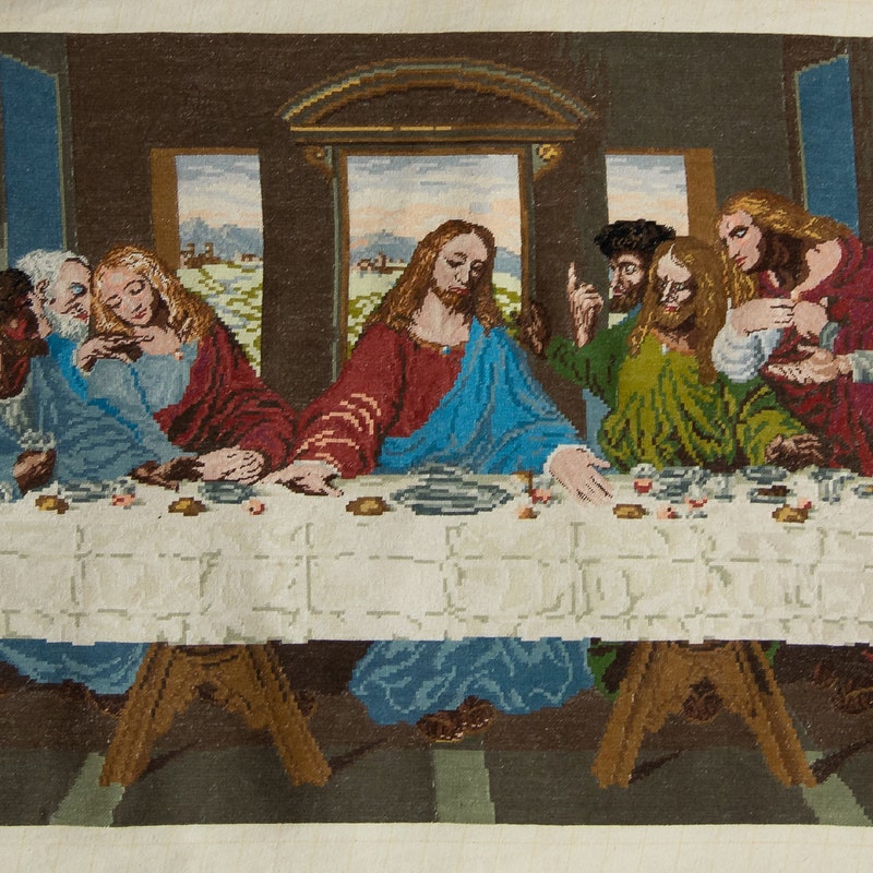 Last Supper Cross Stitch - Etsy
