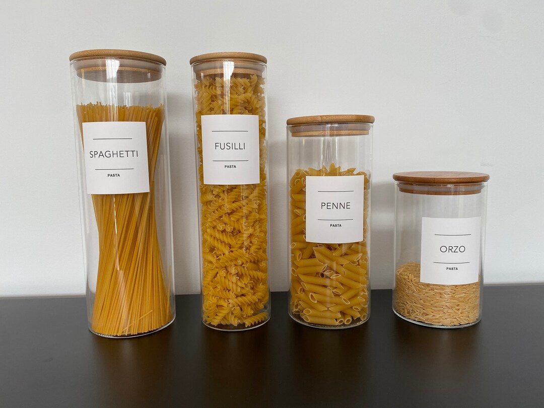 Pantry Labels | Waterproof Jar Labels | Vinyl Jar Labels | Pantry ...