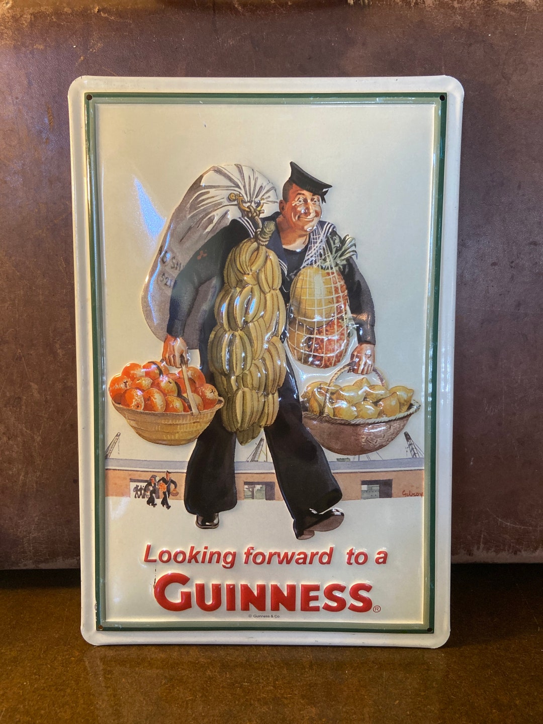 Guinness Rare Sailor Classic Metal Sign Vintage Out of Print - Etsy