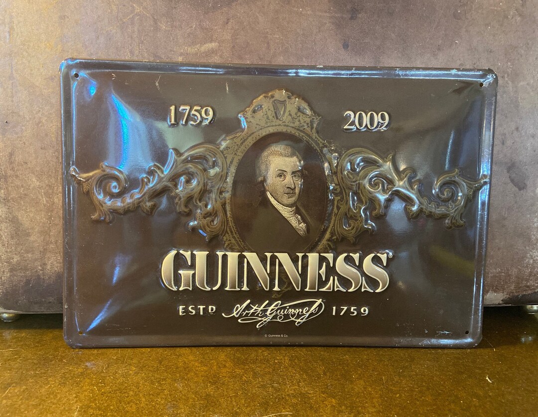 Guinness 1759-2009 250th Anniversary Arthur Guinness Portrait Metal Tin ...