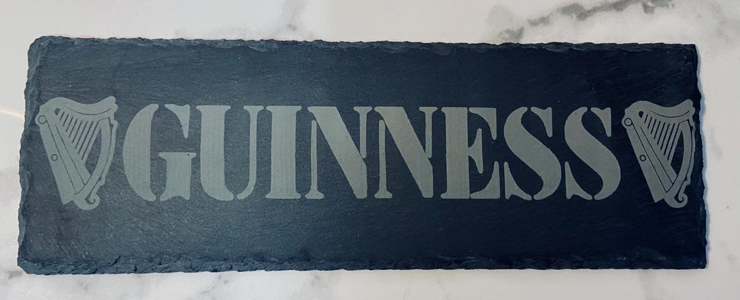 Guinness Charcuterie Irish Cheese Board Natural Slate Trivet 11” X 4 ...