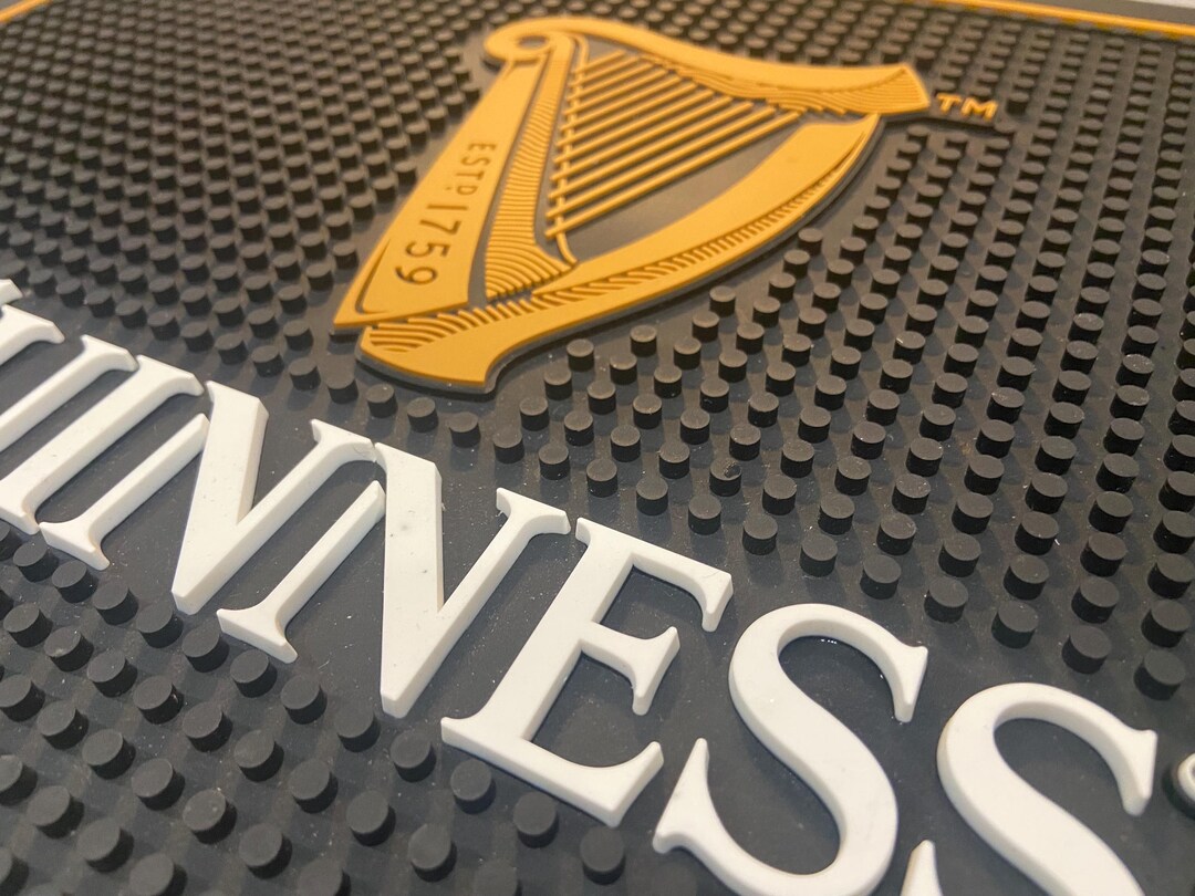 Guinness Beer Bar Drip Mat Rubber PVC 12" X 18" New, Unused - Etsy