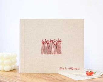 Custom Wedding Guest Book. Personalized Hardcover Wedding Guestbook ...