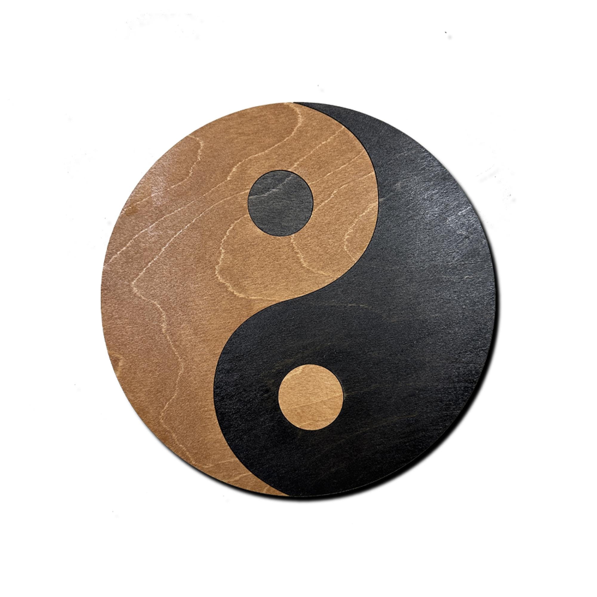 Handcrafted Yin & Yang Wooden Wall Decor – Tranquil Asian-inspired Art ...