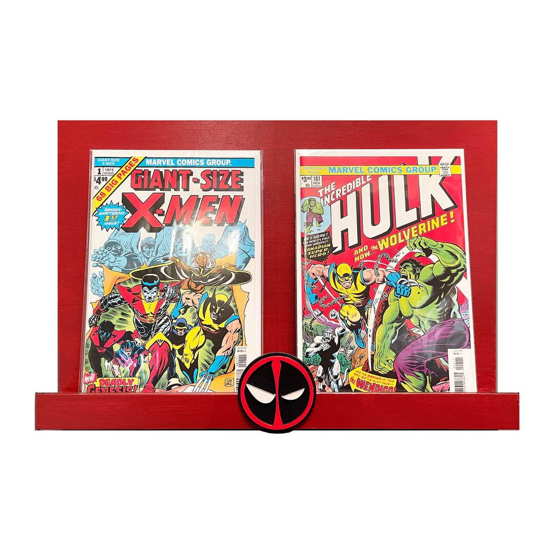 Themed Comic Book Display Wall Builder Deadpool, Red, CGC, Slab, Comic ...