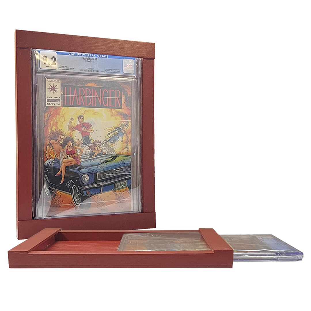 Red Comic Book Frame Display for CGC Graded Slabs, Fits All CGC Modern ...