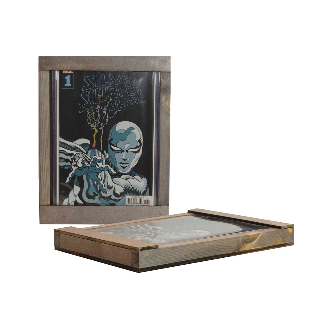 Comic Book Display Frame, Aged Wood Look. Store and Display Your Bag ...
