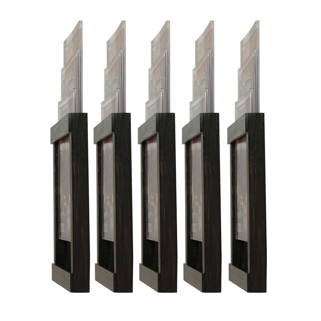 Black 5 Pack Top Loader Display Frame Full Back Protect - Etsy