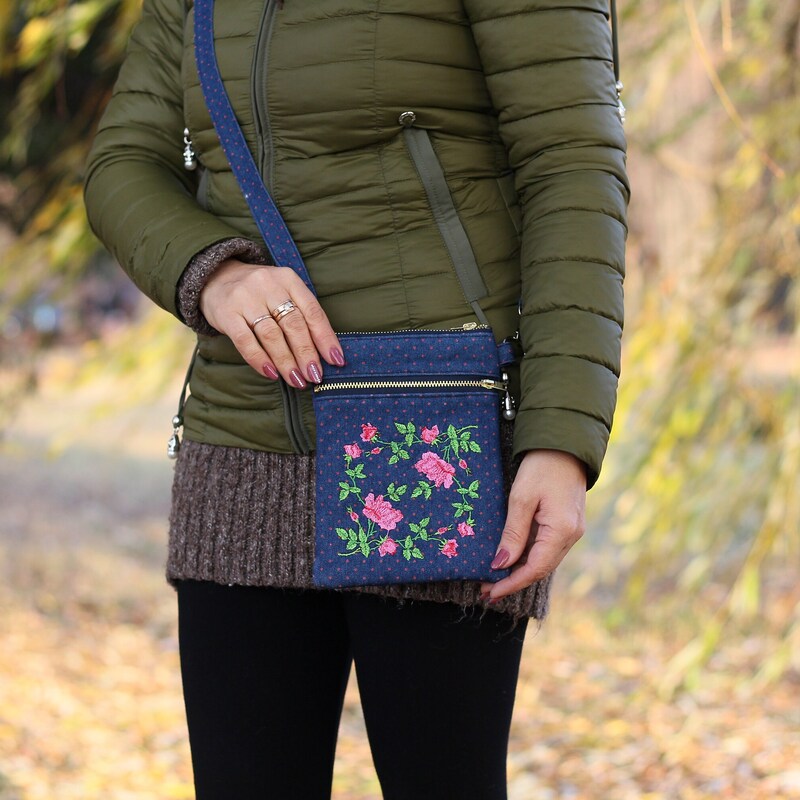 Embroidered Purse - Etsy