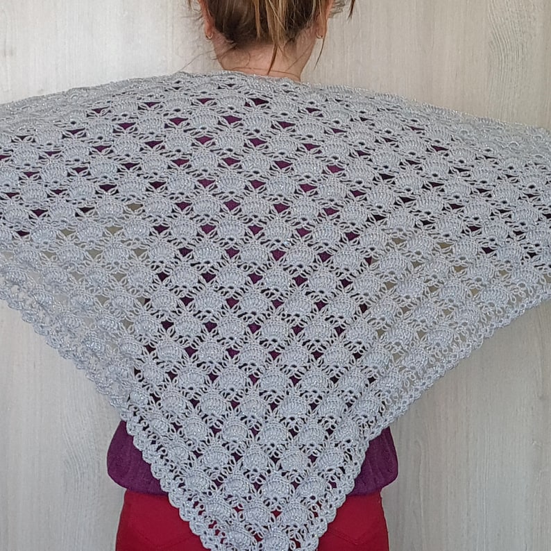 Simona Crochet Triangle Scarf Pattern PDF Download Tutorial - Etsy