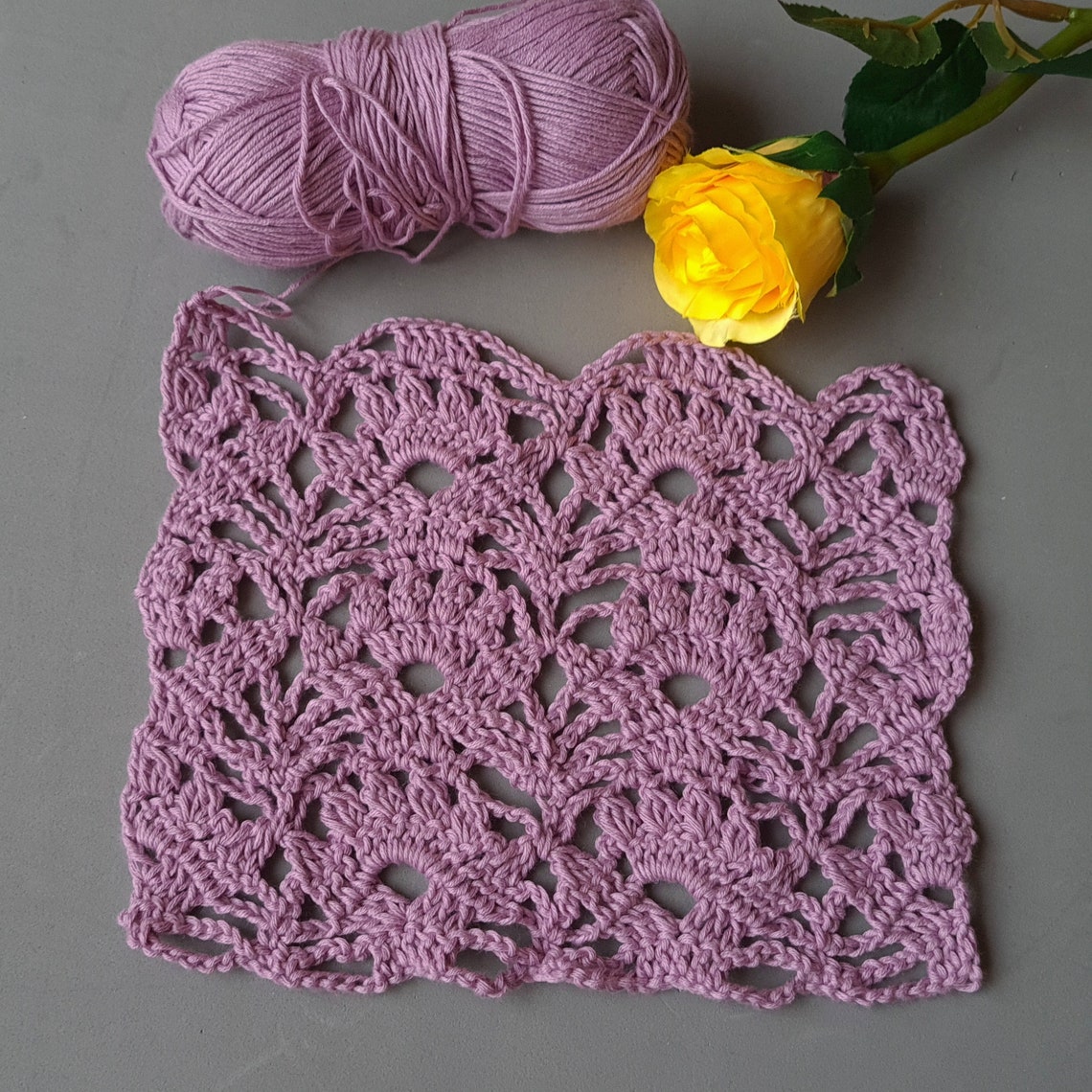 Mihaela Crochet Scarf Pattern PDF Download Tutorial - Etsy