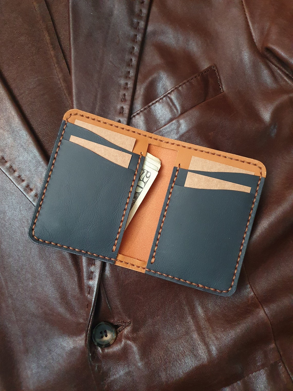 Leather Card Holder Pattern With Stitch Marks PDF Pattern - Etsy