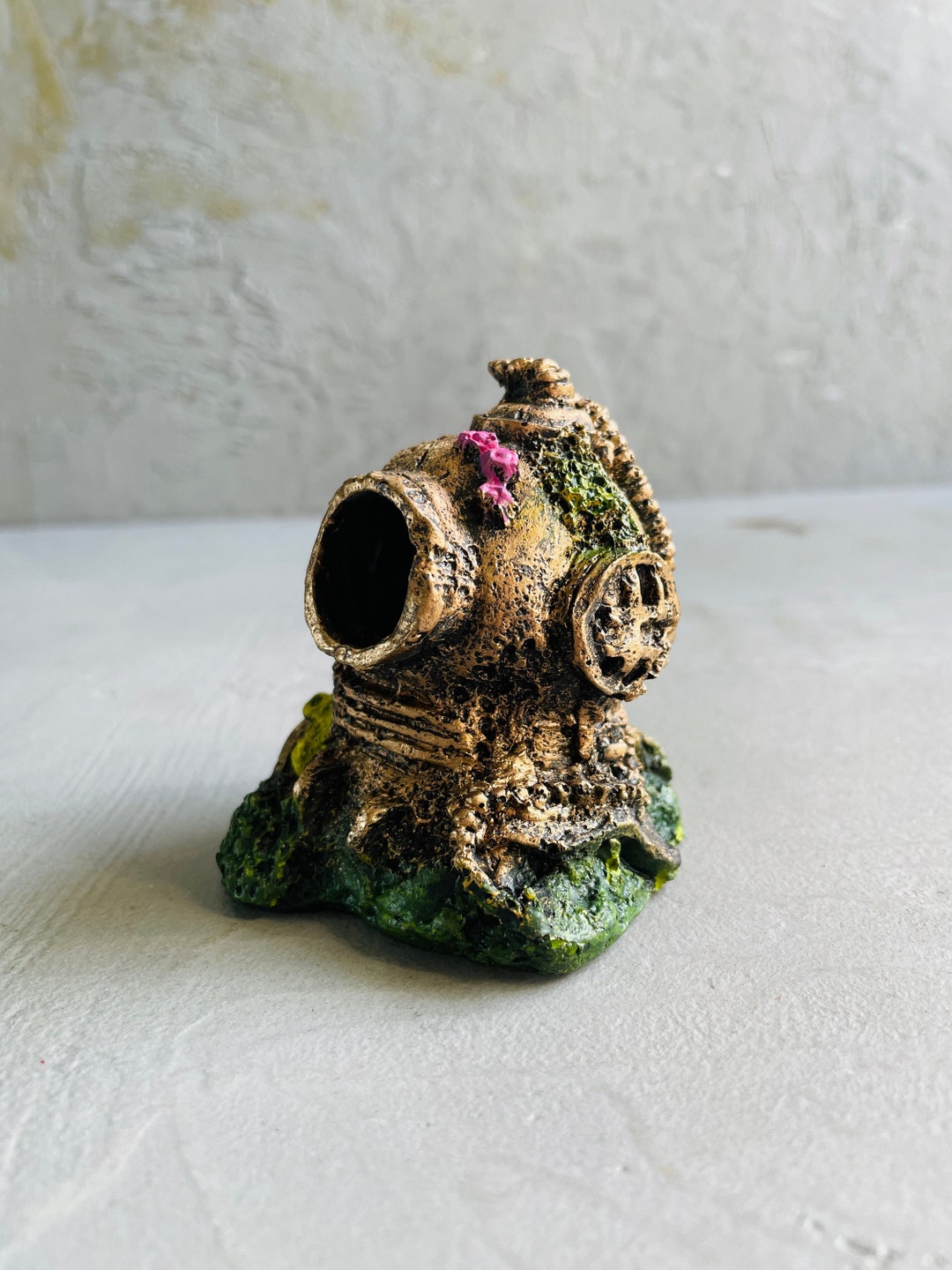BRONZE DIVER HELMET | Old Divers Helmet Wreck | Terrarium & Aquarium ...
