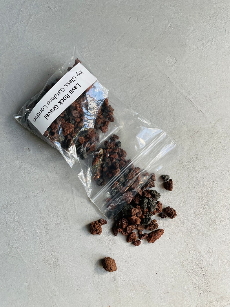 LAVA ROCK GRAVEL | Terrarium Supplies | Natural Volcanic Rocks ...