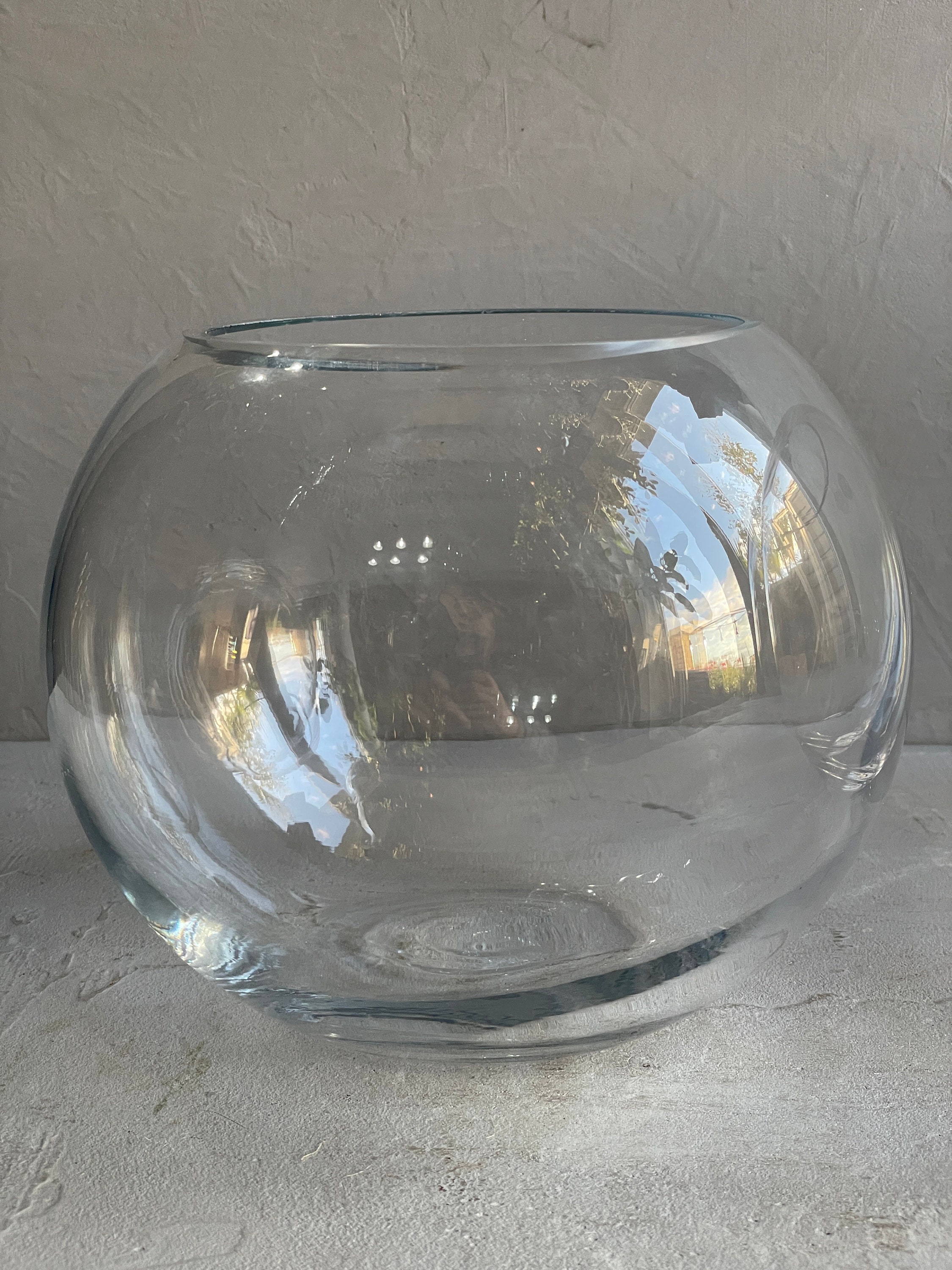 DECORATIVE GLASS BOWL | Classic Fish Bowl | Decorative Vase | Home ...