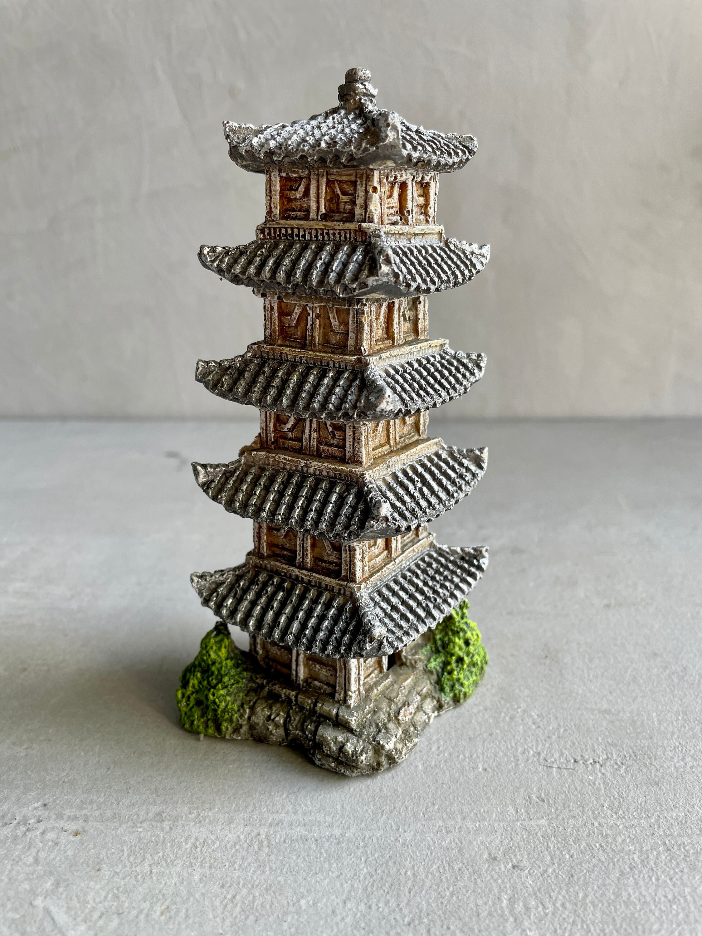 TALL PAGODA MODEL Terrarium & Aquarium Decor Resin Made | Etsy