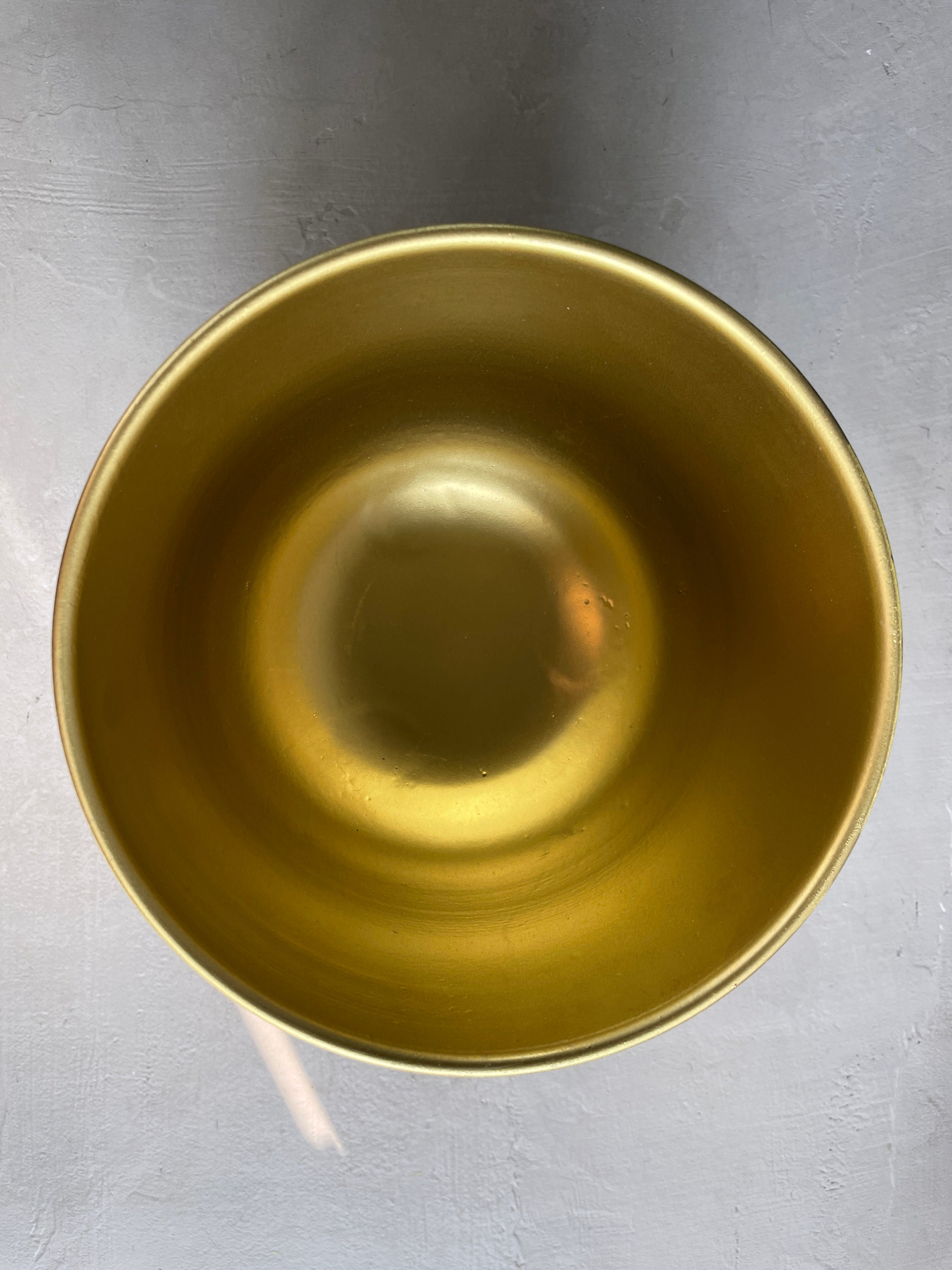 GOLD BRUSHED METAL Pots Simple Design Without Drainage Hole - Etsy