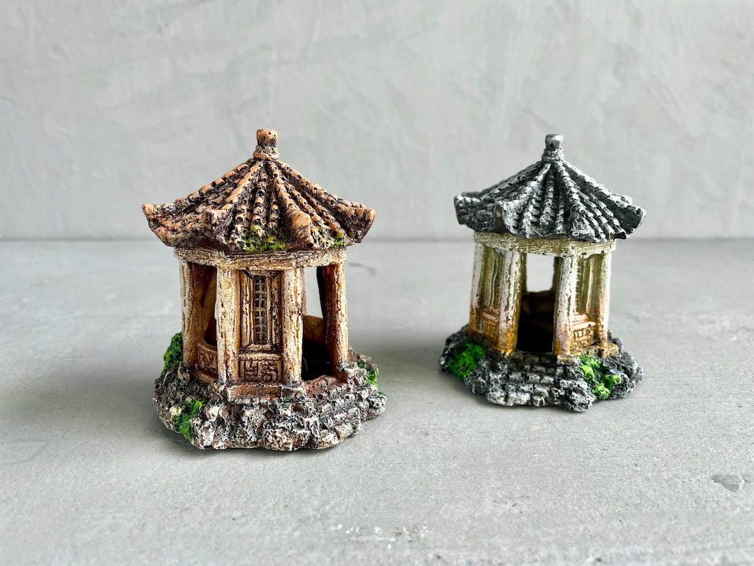 SMALL PAGODA MODEL | Terrarium & Aquarium Decor | Resin Made ...