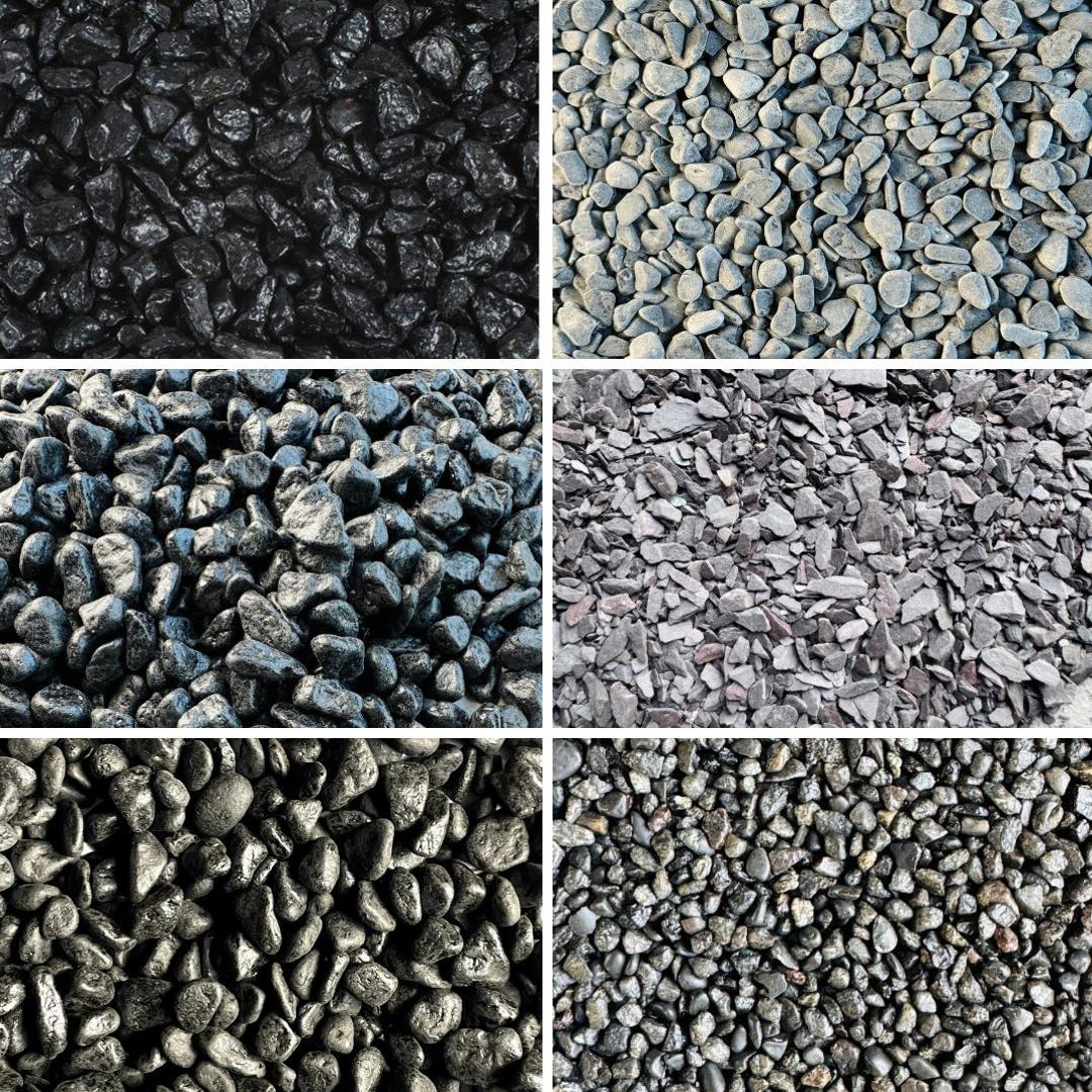 DARK GRAVELS SELECTION | Supplies | Pot Toppers | Drainage | Decorative ...