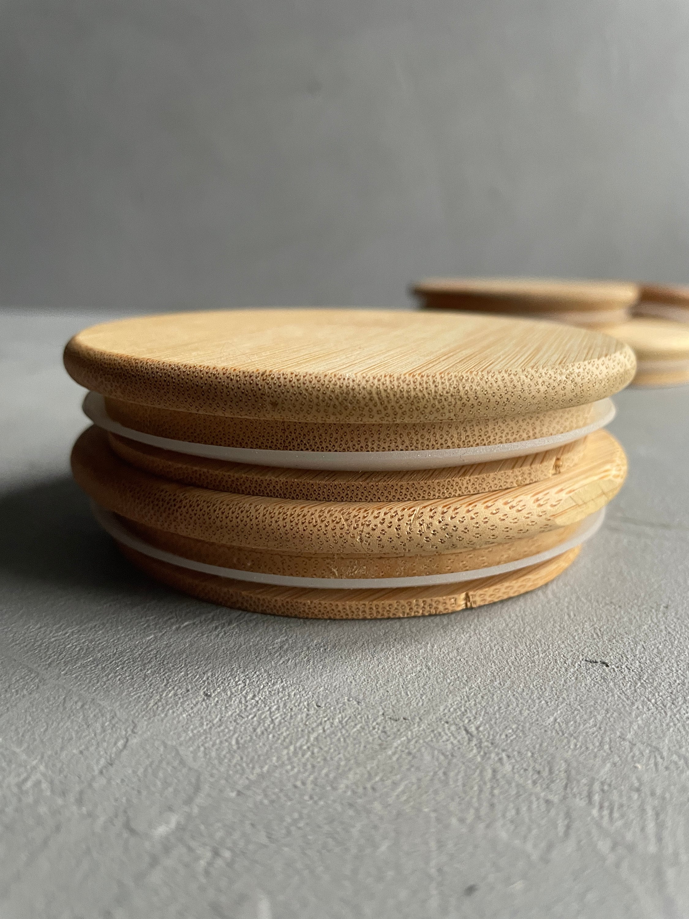 BAMBOO CONTAINER LIDS | Replacement Lids for Jars and Containers | Real ...