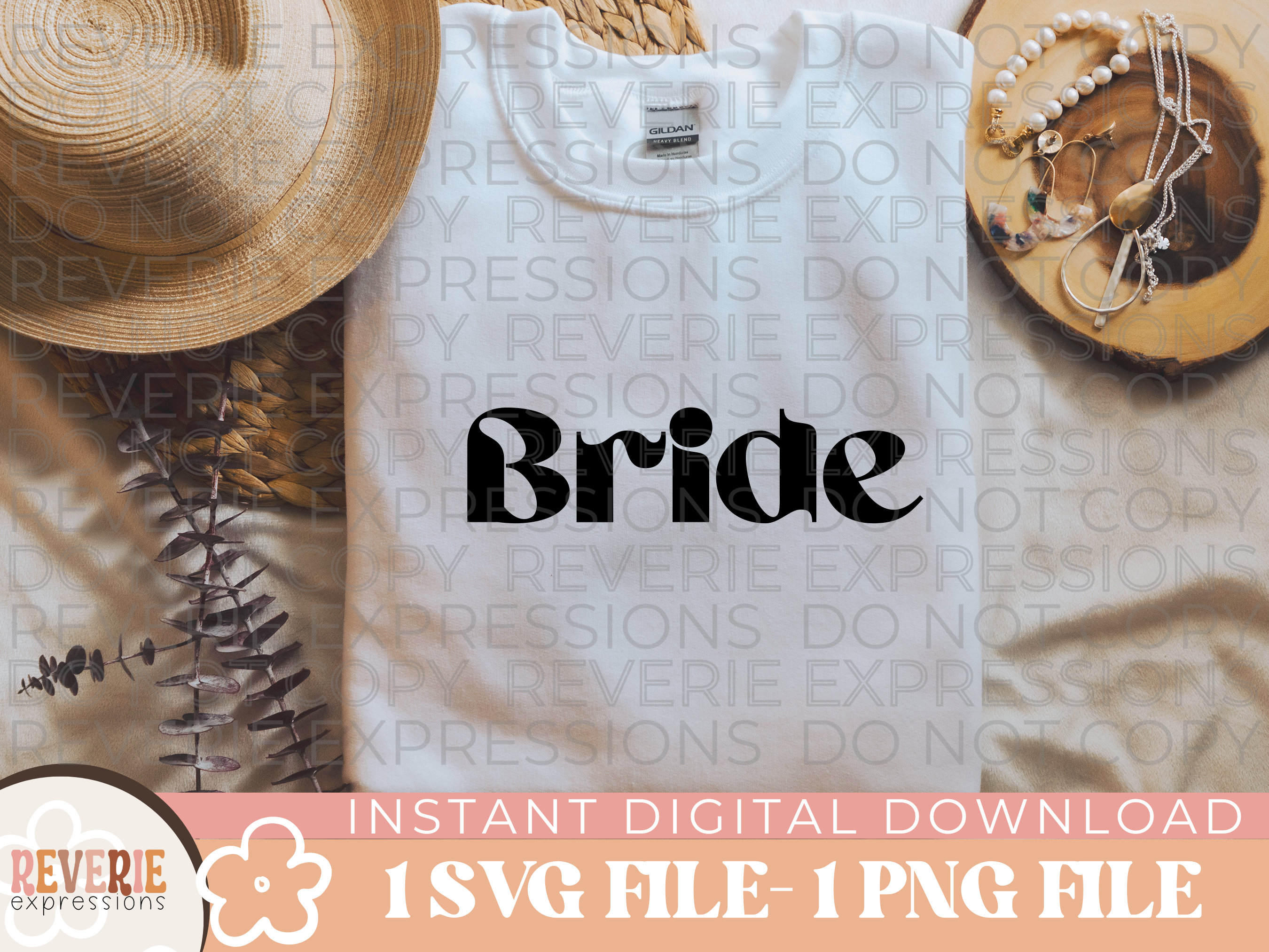 Bride Script Text SVG and PNG Bridal Party Bride Script - Etsy