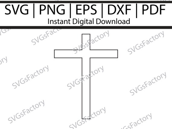 Transparent Cross SVG and PNG Digital Download Religion | Etsy