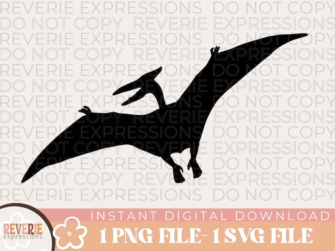 Pterodactyl Cut Out SVG Digital Download | Pterodactyl Decal ...