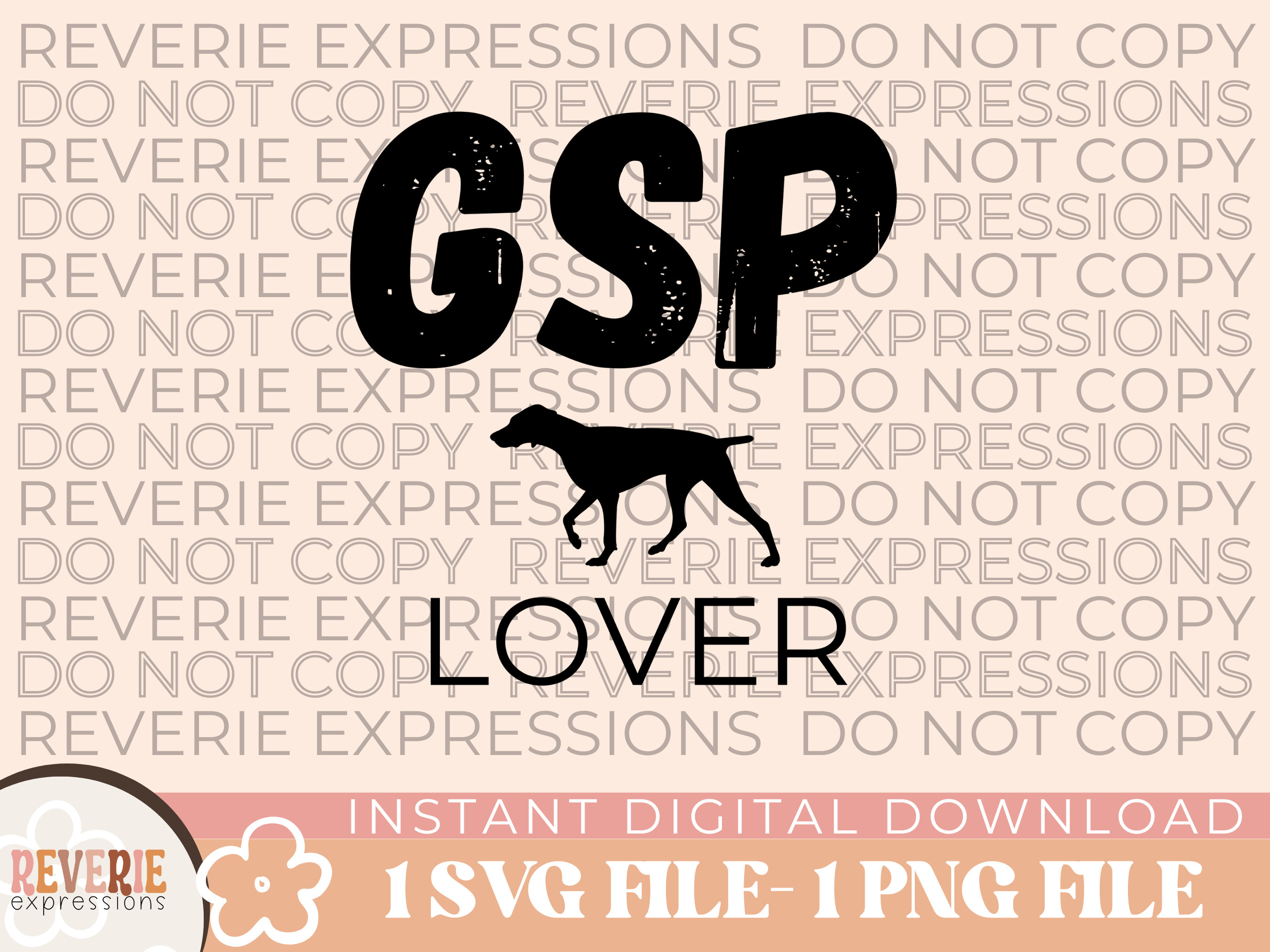 GSP Lover SVG Cut File, Distressed Svg File, German Shorthaired Pointer ...
