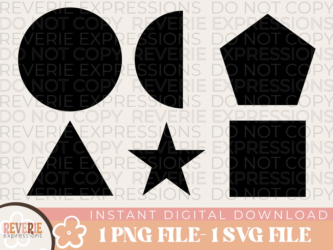 Basic Shape SVG Digital Download - Etsy
