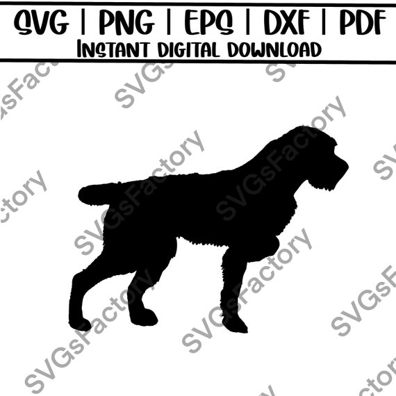WPG Cut Out SVG Digital Download Wirehaired Pointing Griffon | Etsy
