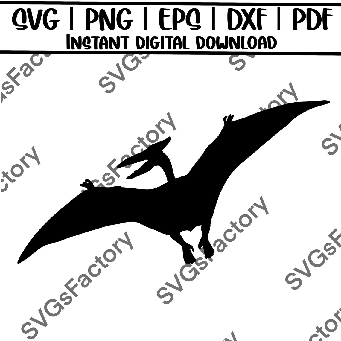 Pterodactyl Cut Out SVG Digital Download Pterodactyl Decal | Etsy