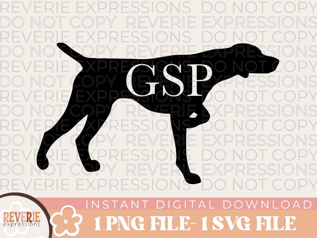 German Shorthaired Pointer SVG Digital Download | GSP Cut Out Decal ...