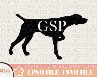 GSP Cut Out SVG Digital Download German Shorthaired Pointer Decal - Etsy
