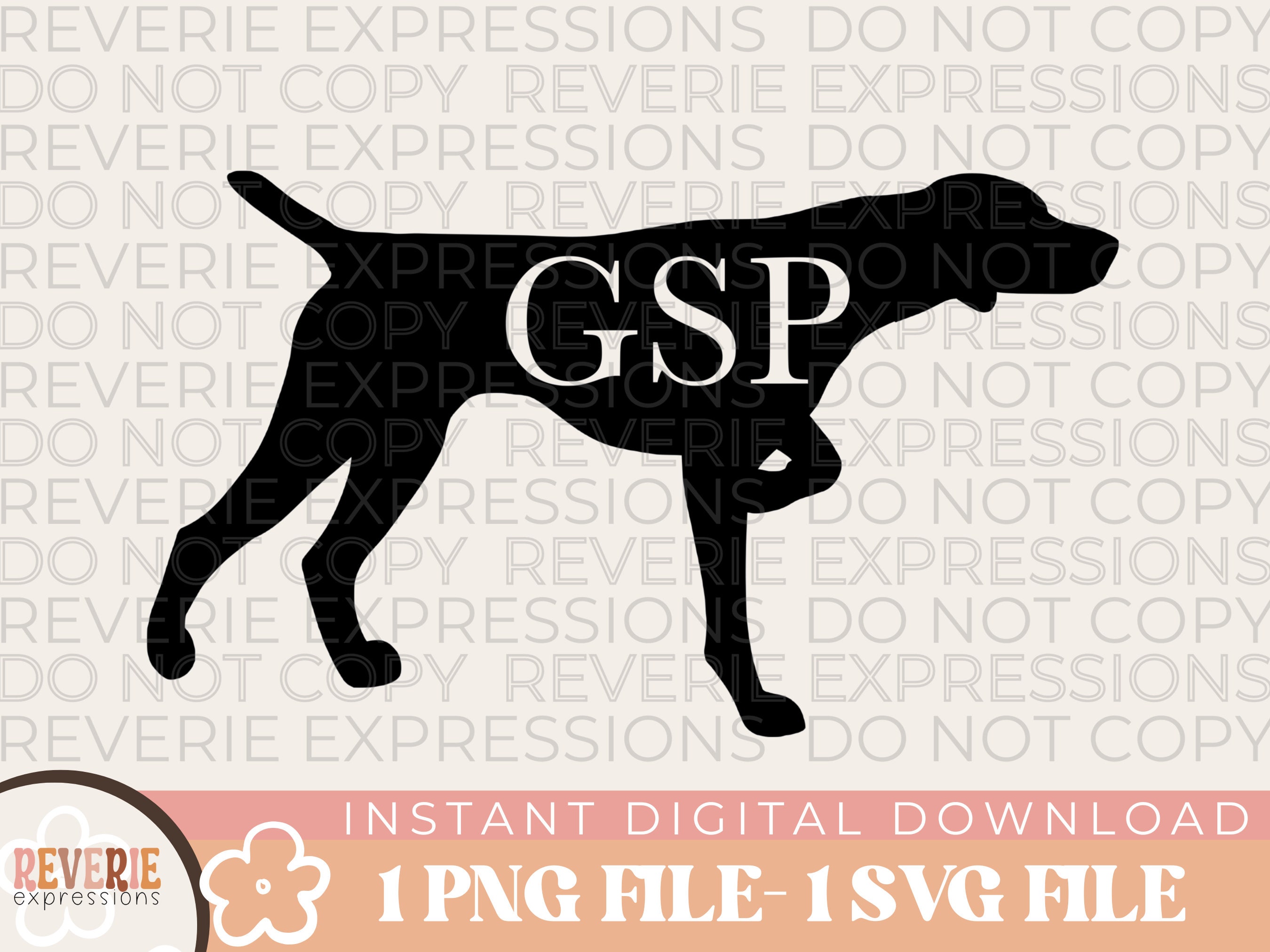 German Shorthaired Pointer SVG Digital Download | GSP Cut Out Decal ...