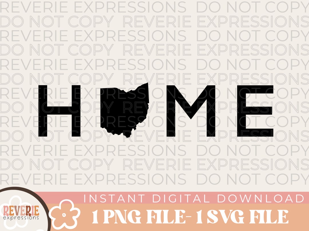 Ohio Home SVG and PNG Ohio Home Graphic - Etsy