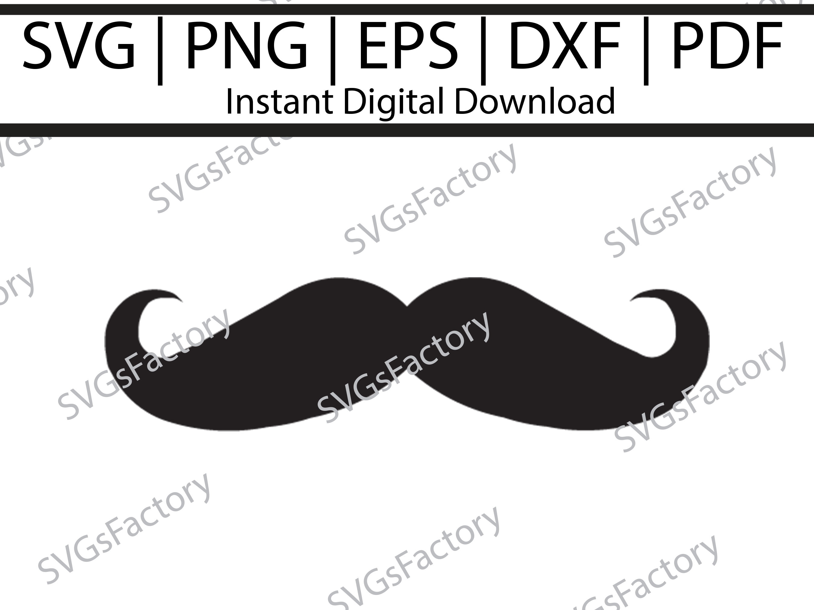 Mustache SVG Digital Download | Etsy