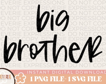 Brother Script Svg - Etsy