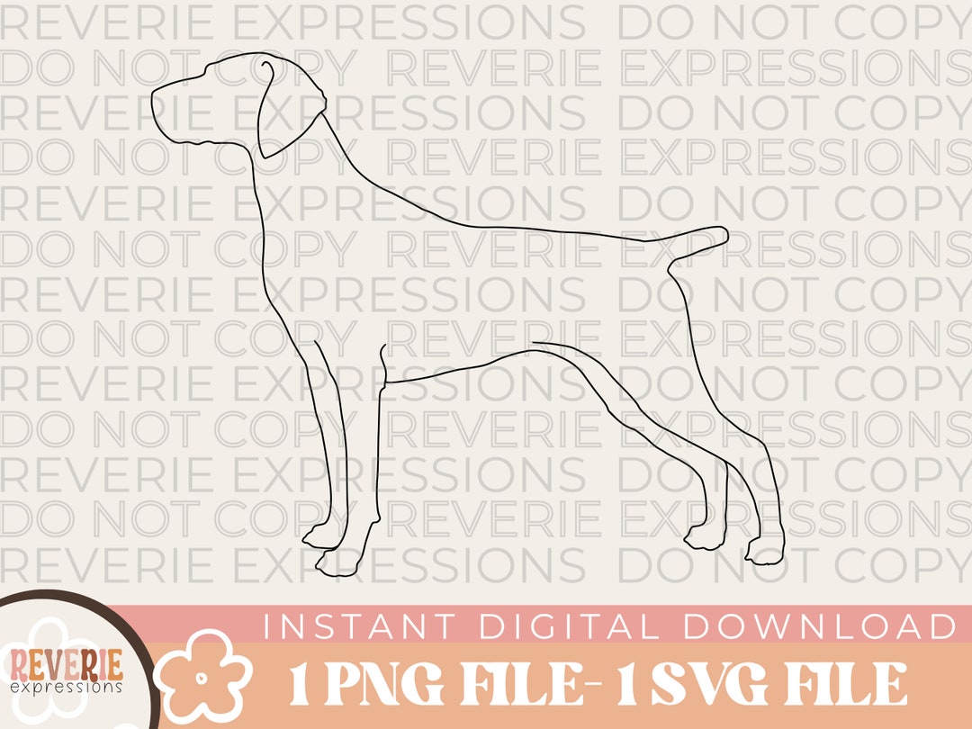 GSP Outline SVG Digital Download | German Shorthaired Pointer Decal - Etsy