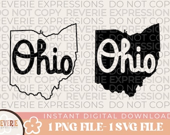 Ohio Script Svg - Etsy