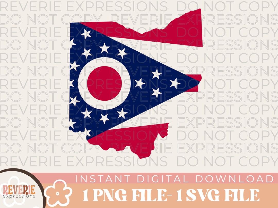 Ohio State Flag SVG and PNG Digital Download - Etsy
