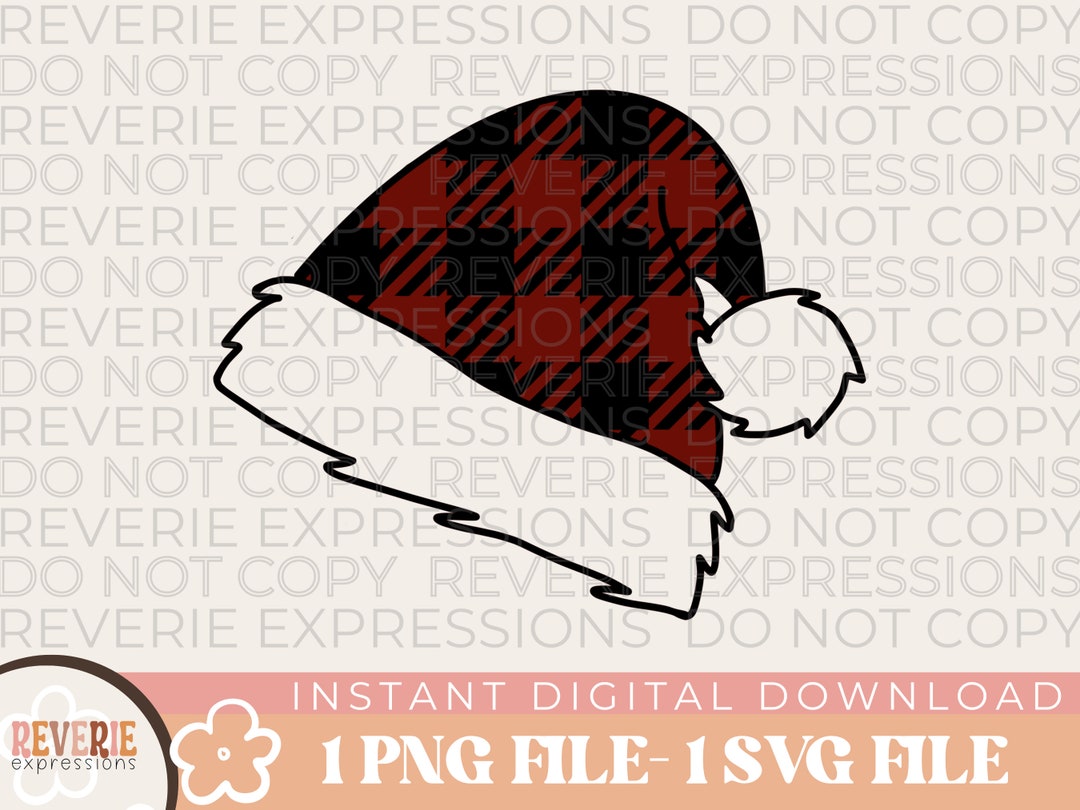 Buffalo Santa Hat SVG and PNG Digital Download - Etsy