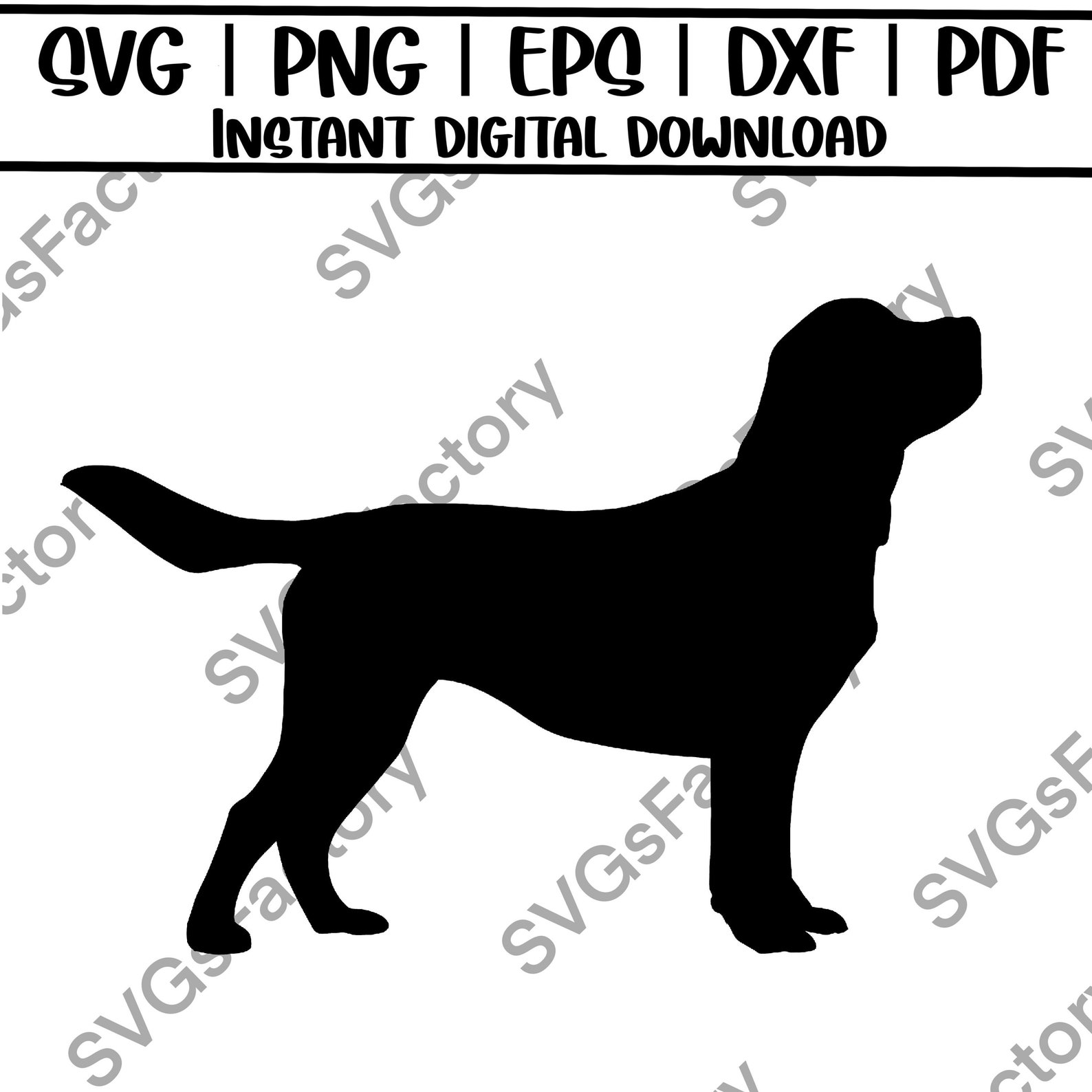 Labrador Cut Out SVG Digital Download Labrador Retriever | Etsy