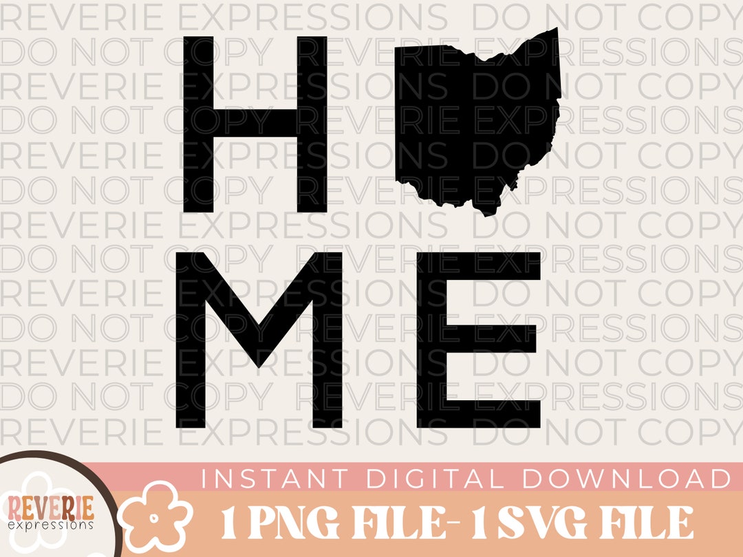 Ohio Home SVG and PNG | Ohio Home Graphic - Etsy