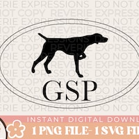GSP Cut Out SVG Digital Download German Shorthaired Pointer Decal - Etsy