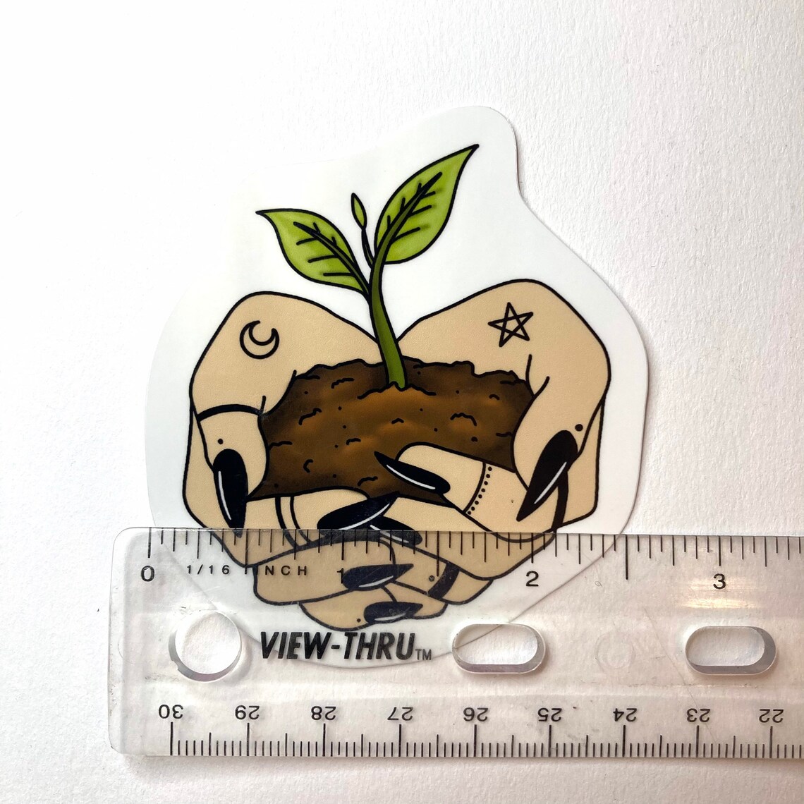 Green Witch Hands Green Witch Sticker Plant Sticker | Etsy