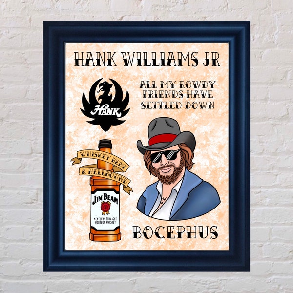 Hank Jr Svg - Etsy