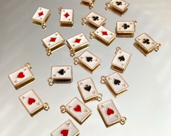 Playing Card Charms - Etsy